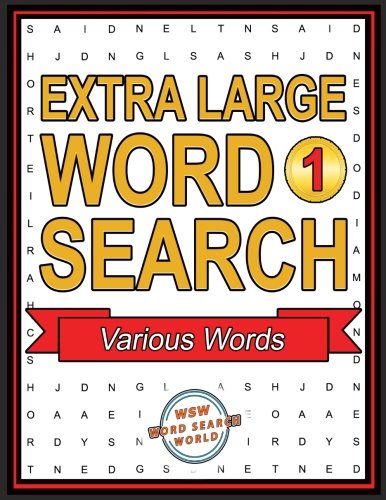 Extra Large Word Search Various Words Extra Large Word Search Extra Large Word Search Various Words Extra Large Word Search