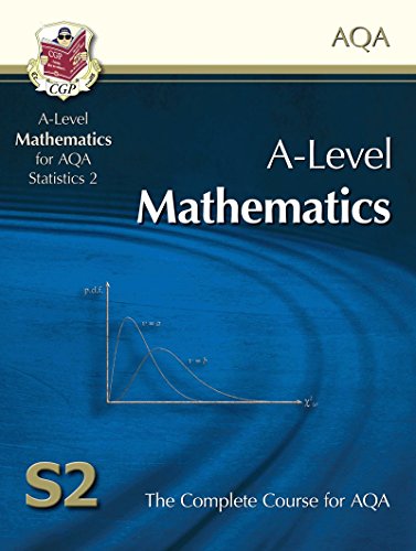 A2 Level Maths For AQA Statistics 2 Student Book By CGP Books Used 